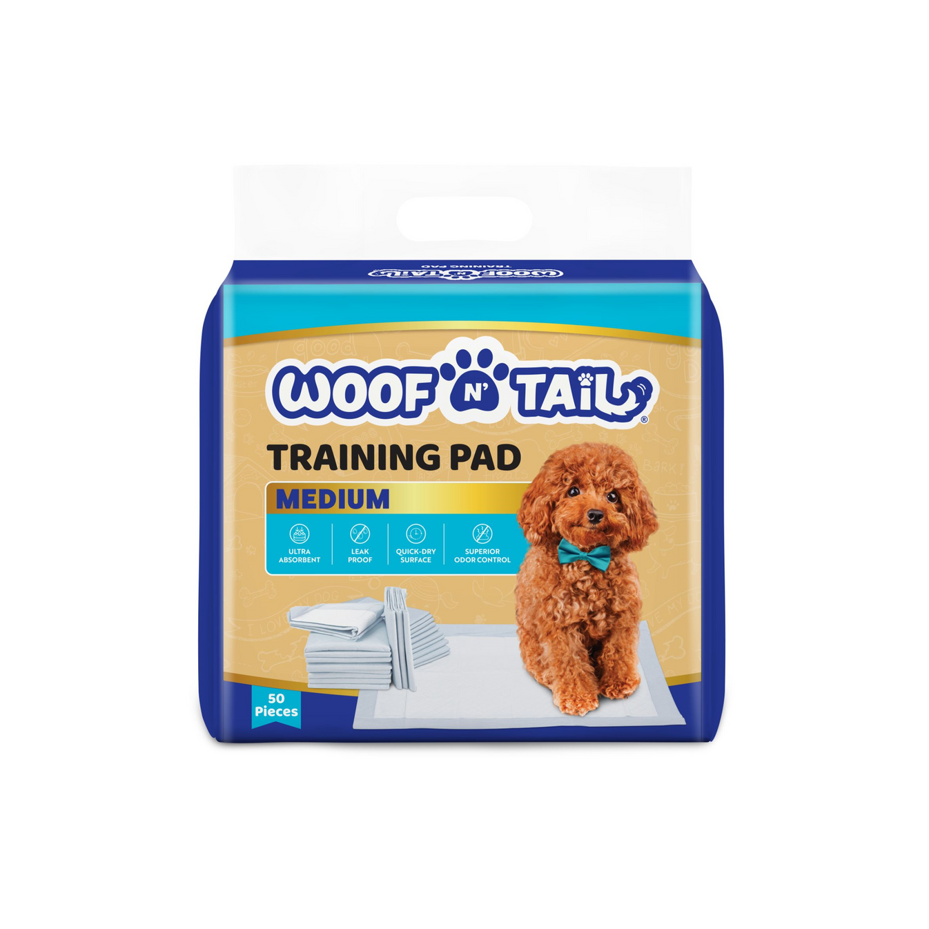 Woof N Tail Training Pad M (50pcs) – Ace Market PH